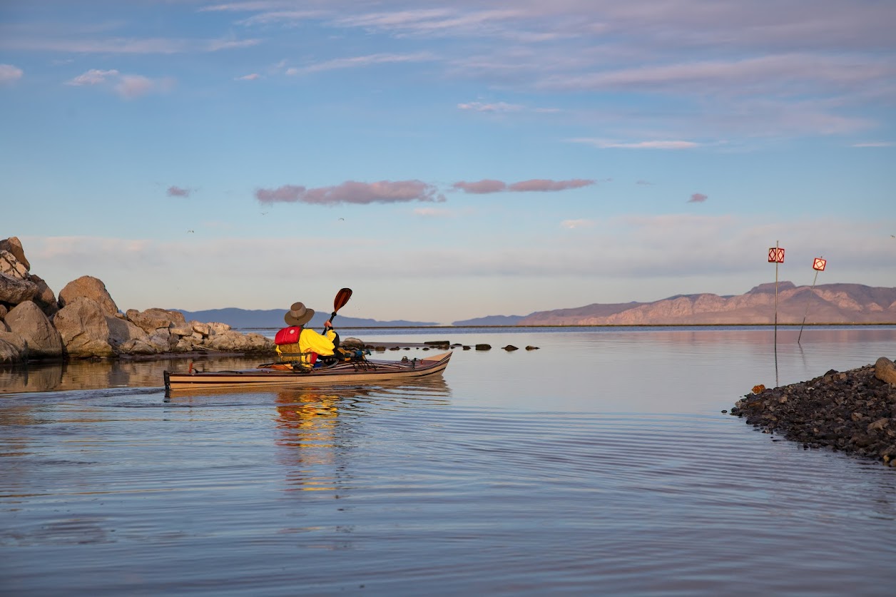 Circumnavigating the Great Salt Lake in a Kayak - Listening To America